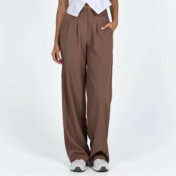 Princess Polly | Pants & Jumpsuits | Princess Polly Archer Pants Brown ...